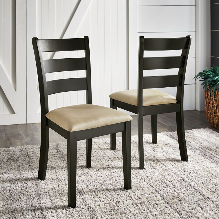 Lark Manor Alexa-Mae Ladder Back Side Chair in Black & Reviews | Wayfair