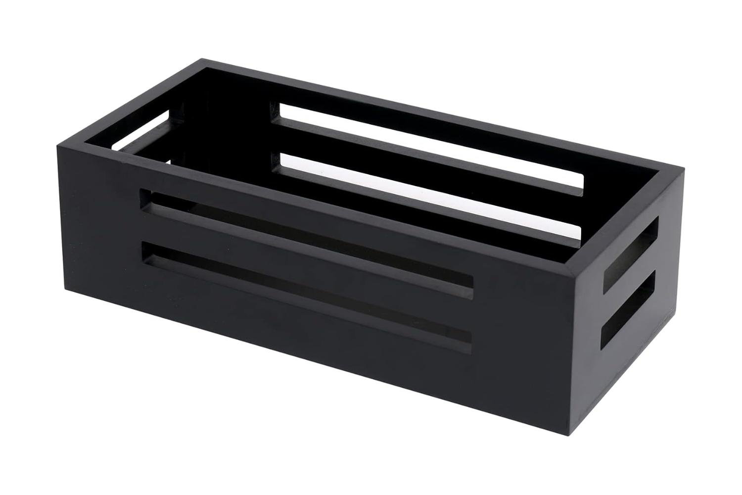 Latitude Run® Black Decor Box Bathroom Toilet Tank Basket Topper,Wood ...