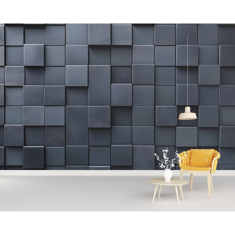 3d square panel wallpaper