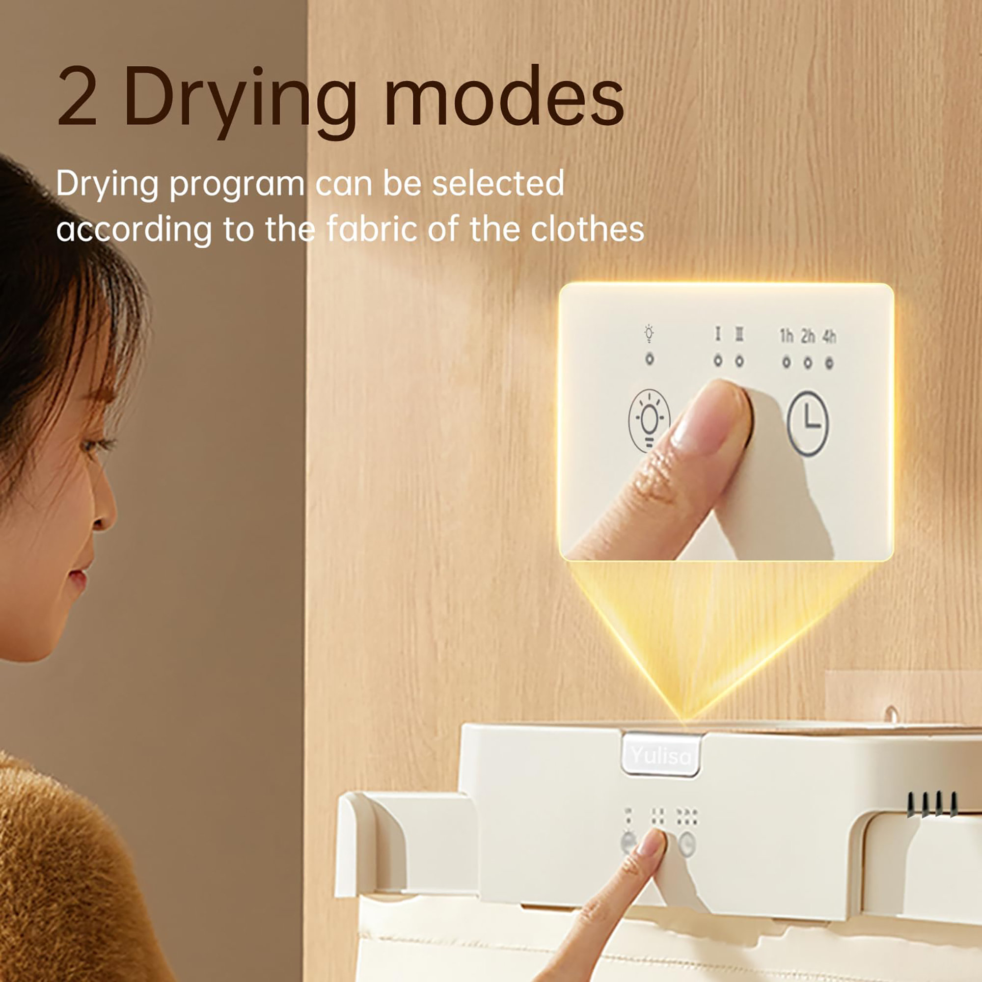 Songmics Portable Clothes Dryer, 22 lb Capacity, Concealed Folding Hook ...