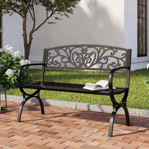 Wayfair | Metal Outdoor Benches You'll Love in 2023