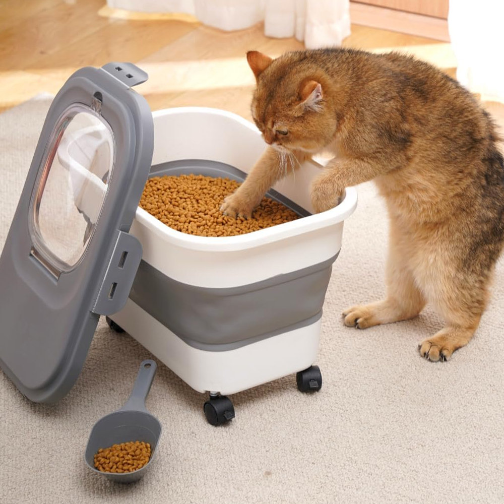 Norbi French Twig Pet Treat Canister Food Storage | Wayfair