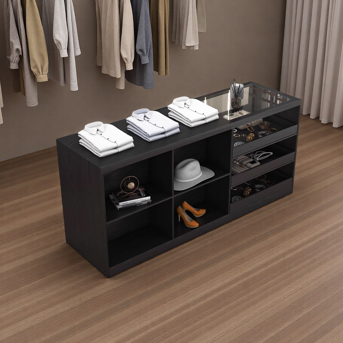 Rebrilliant Shop multi-functional display cabinet | Wayfair