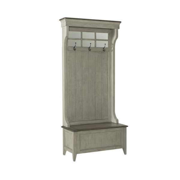 Rosalind Wheeler Cabrina Hall Tree 38'' Wide with Bench | Wayfair