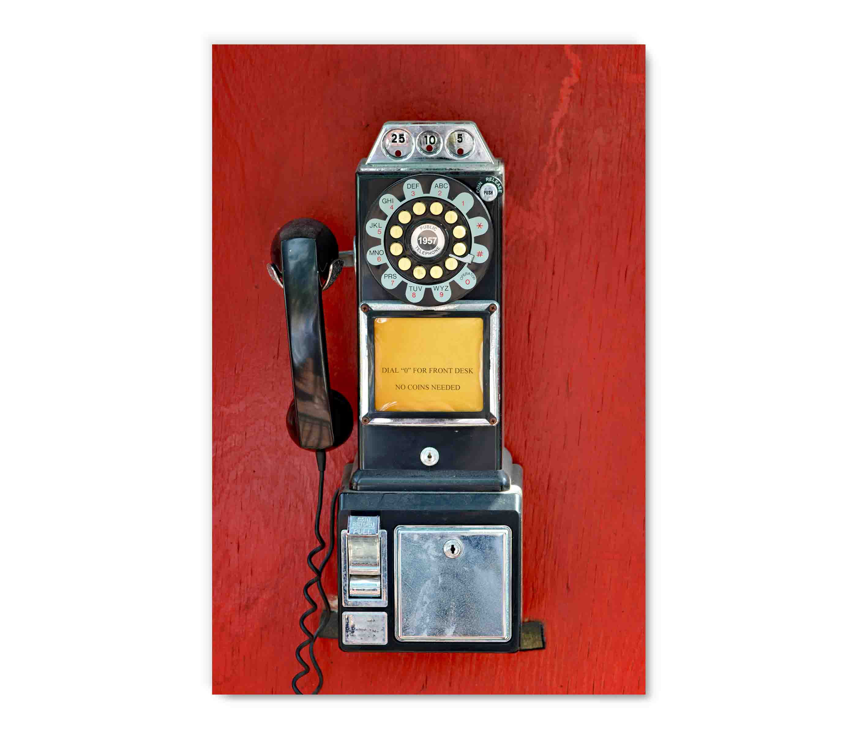 Latitude Run® Rotary Pay Phone On Plastic/Acrylic Print | Wayfair