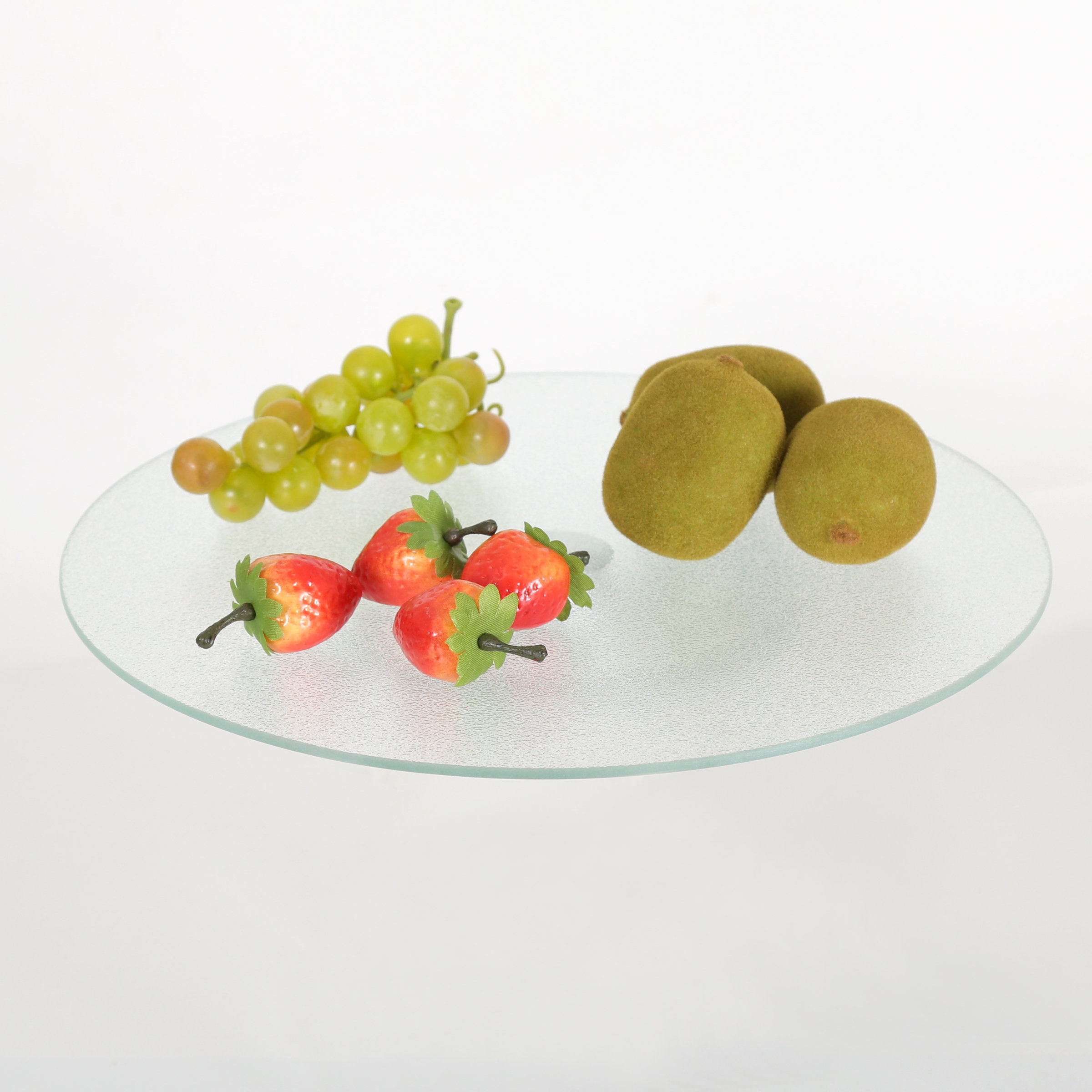 Latitude Run® Tempered Glass Lazy Susan Turntable Rotating Serving ...