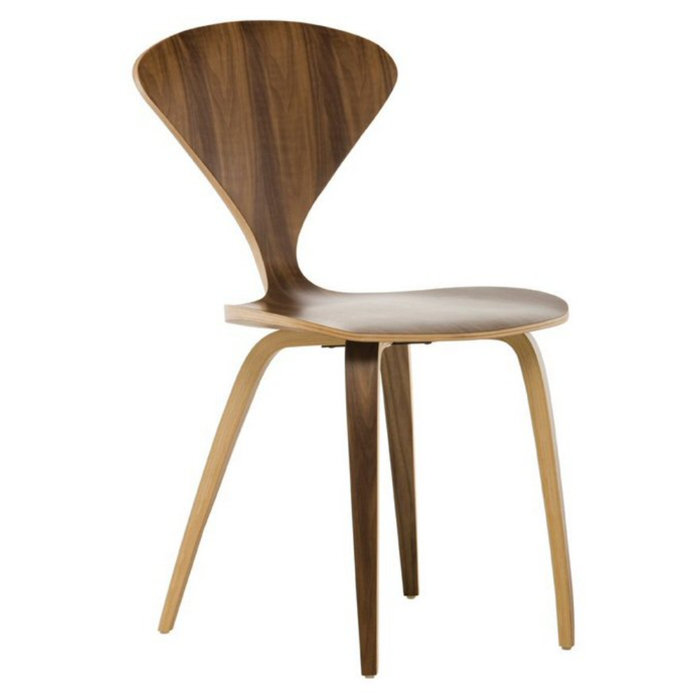 Corrigan Studio® Walnut Dining Chair Made Of Plywood | Wayfair