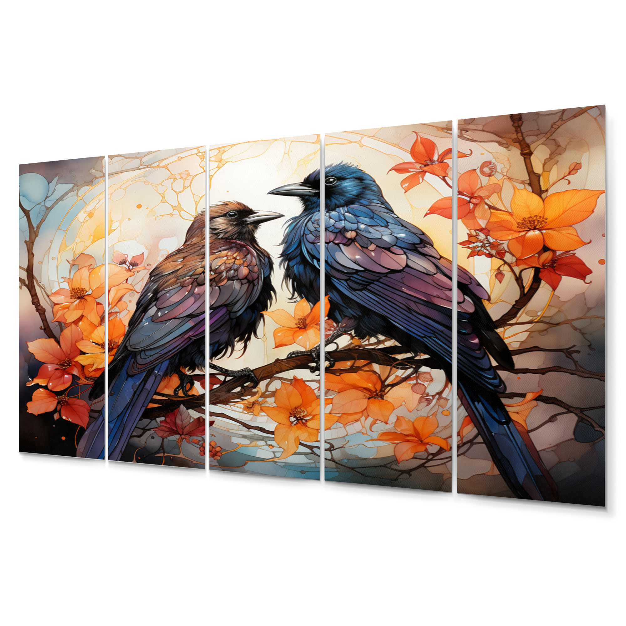 Red Barrel Studio® Crow Regal Renaissance I - Animals Metal Wall Art ...