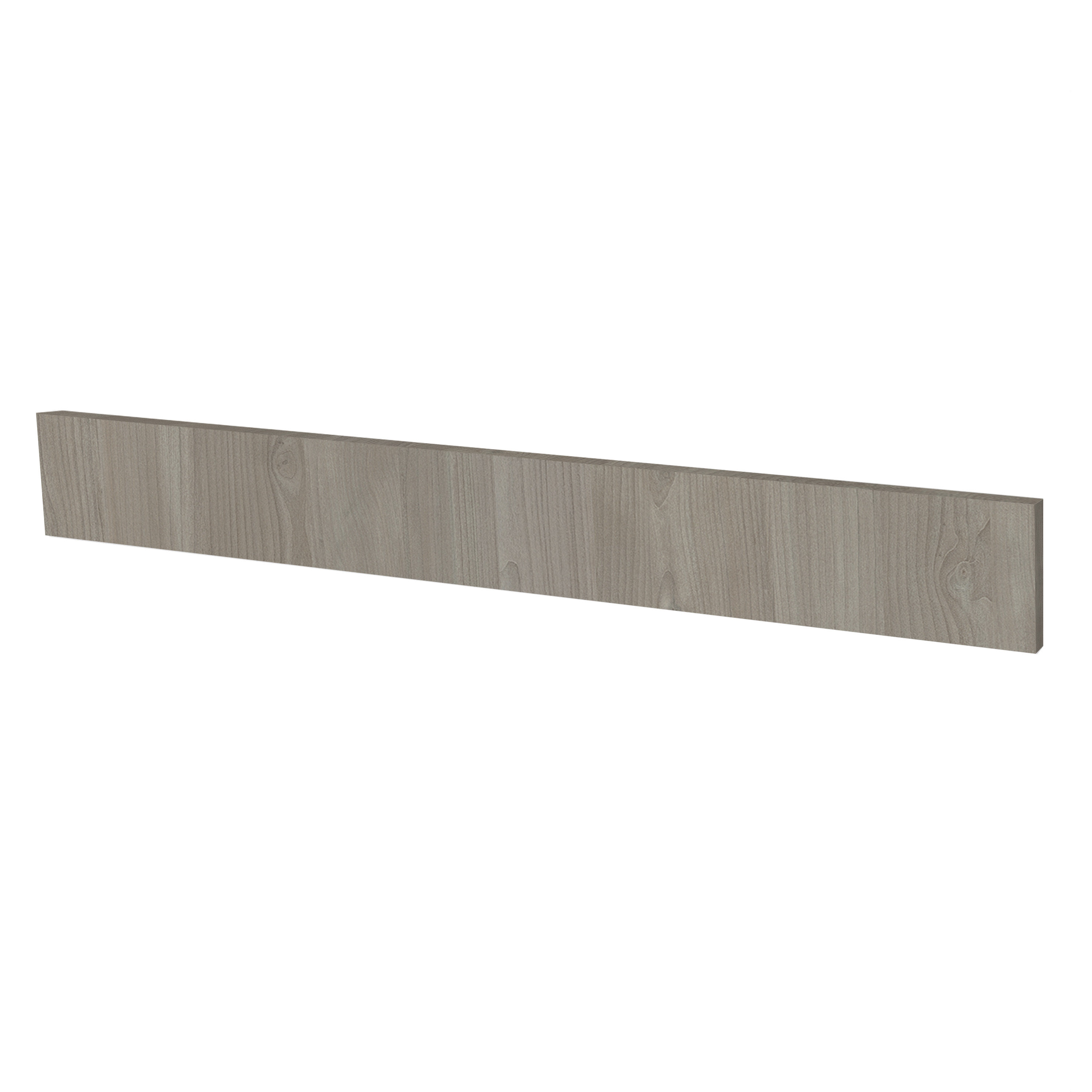 Cambridge Grey Nordic Slab Style Kitchen Cabinet Toe Kick (96 in W x 4. ...