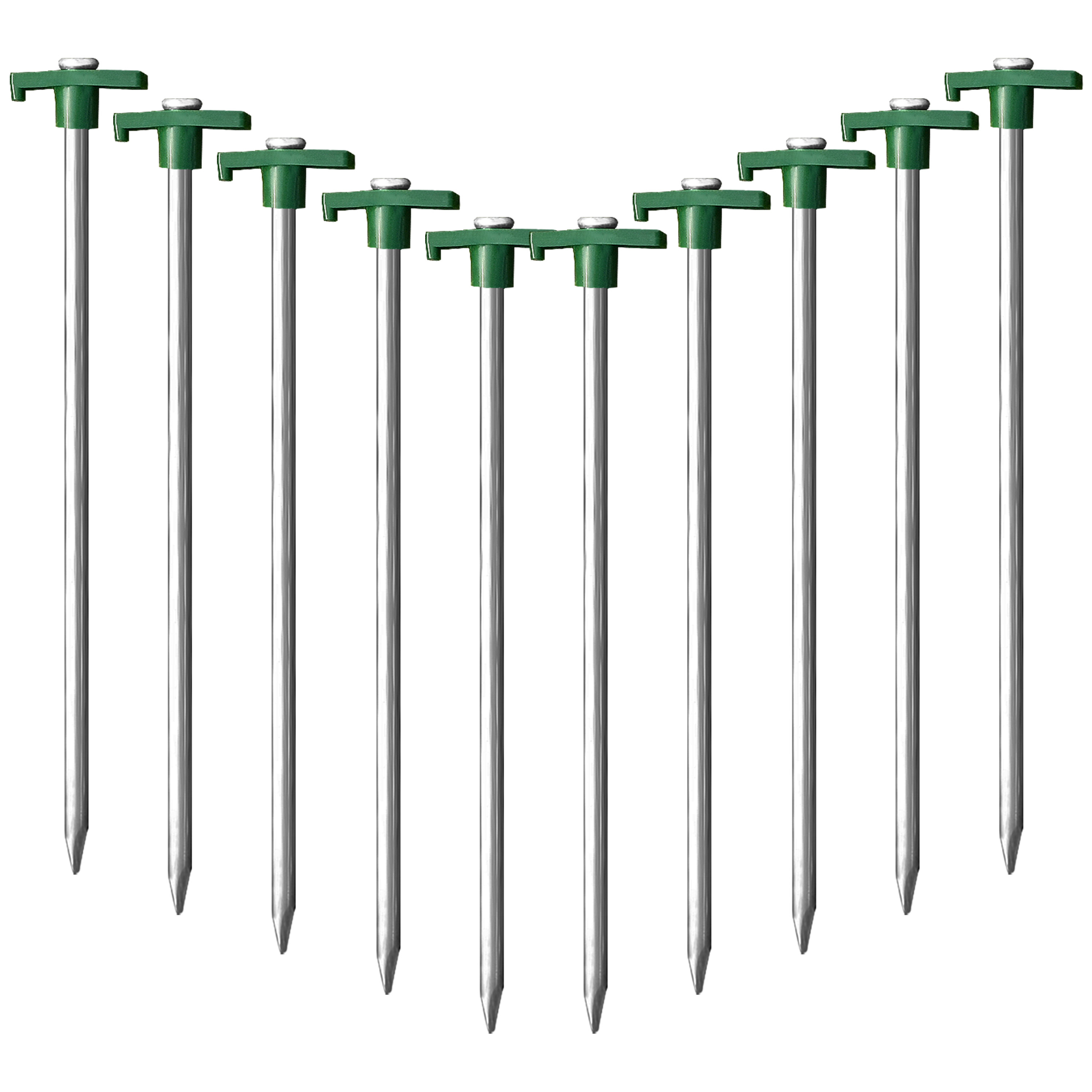 Arlmont & Co. Amaira Galvanized Metal Tent Pegs Stake Non-Rust Camping ...