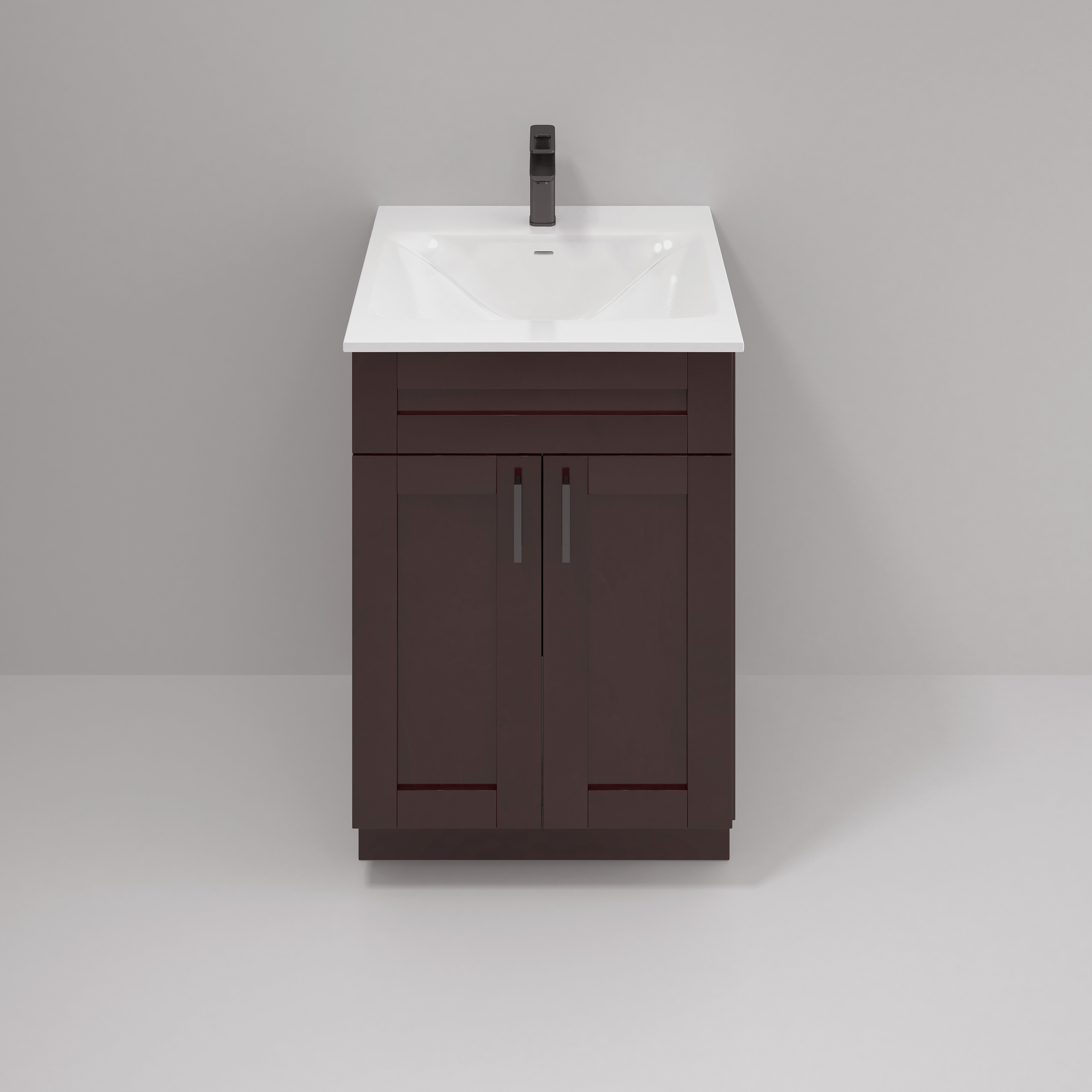 Vanity Atelier 24'' Bathroom Vanity Sink Base Cabinet in Espresso ...