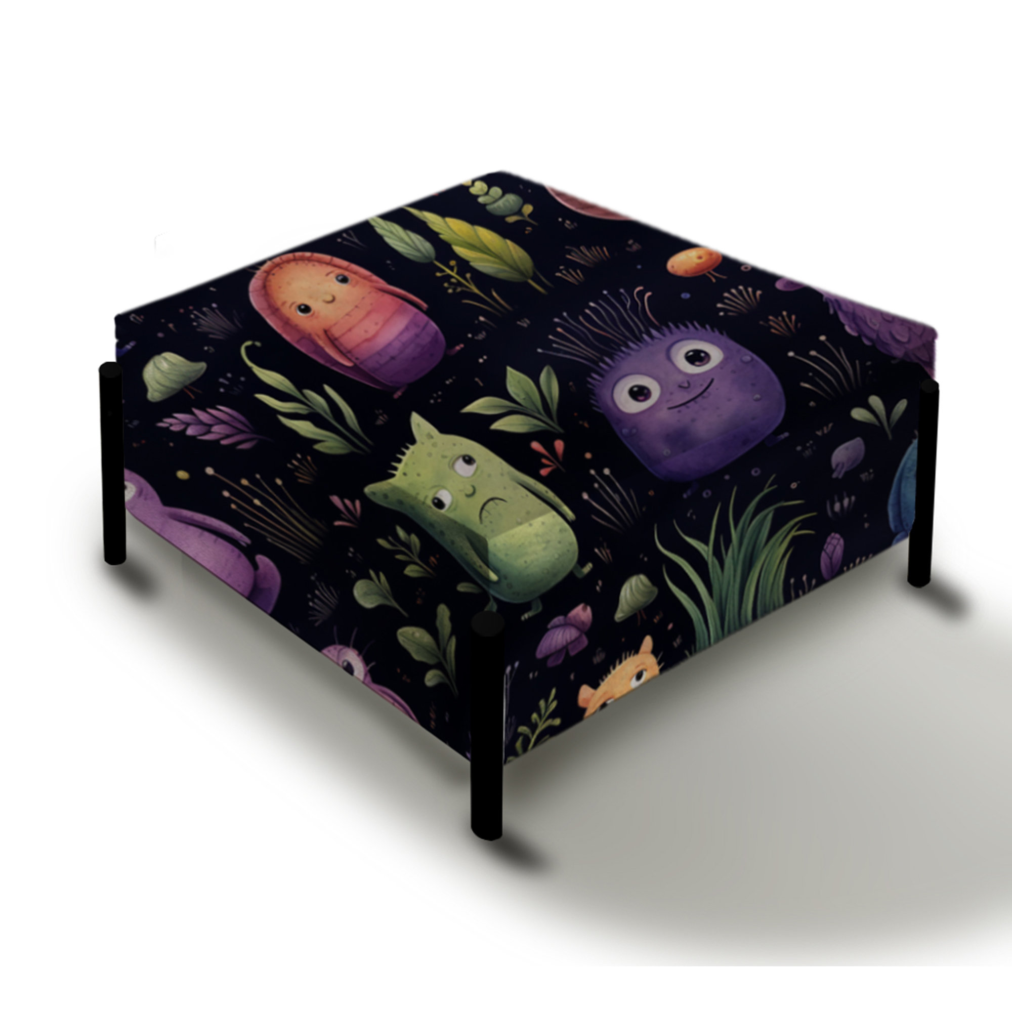 Design Art Cute Monsters Pattern For Kids Bedroom - Kids Bedroom Large ...