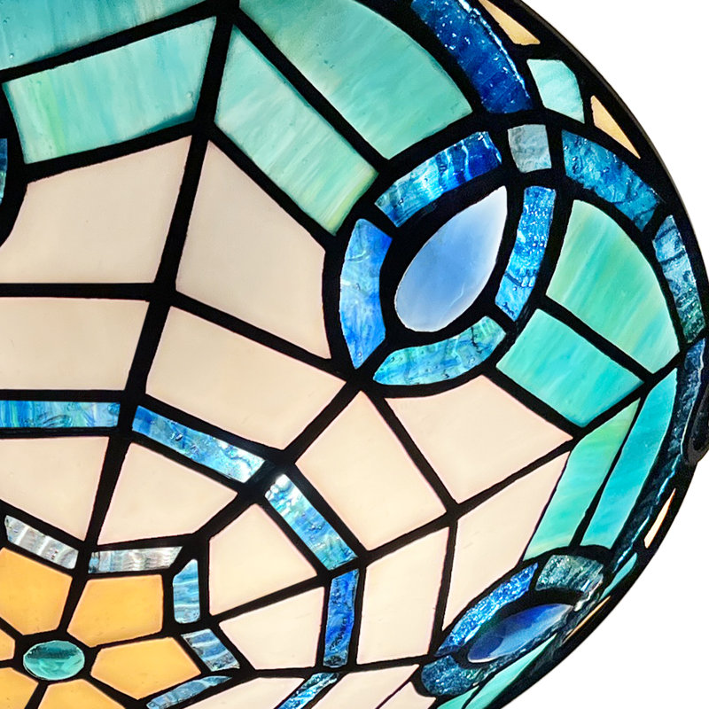 Fleur De Lis Living Seychella Tiffany flush mount ceiling light | Wayfair