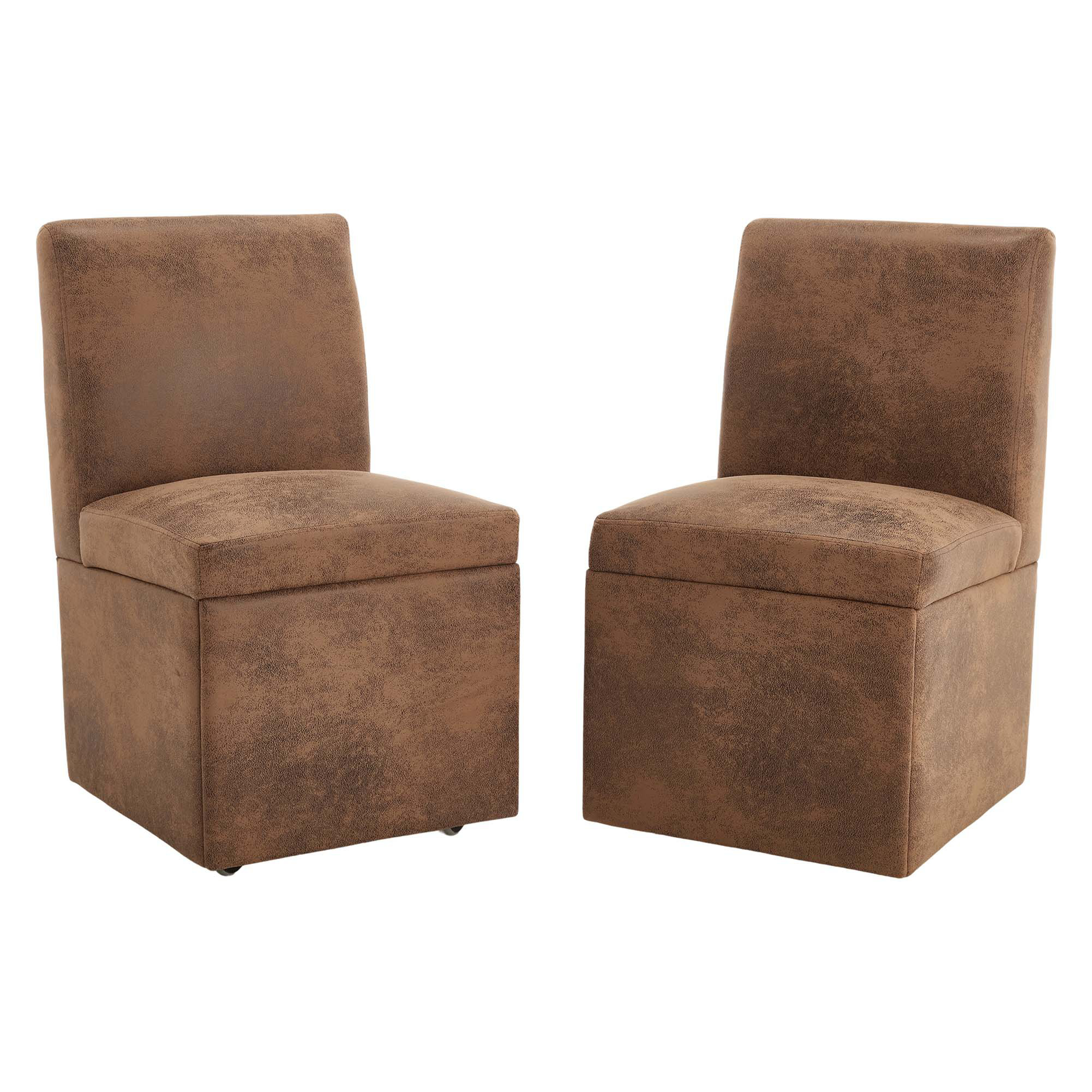 Hokku Designs 360 Degree Swivel Upholstered Dining Chairs Set Of 2 ...
