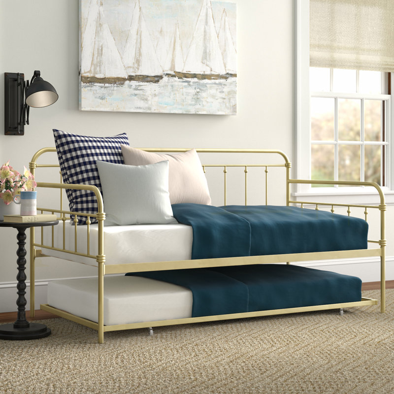 Three Posts™ Leatherman Twin Daybed with Trundle & Reviews | Wayfair