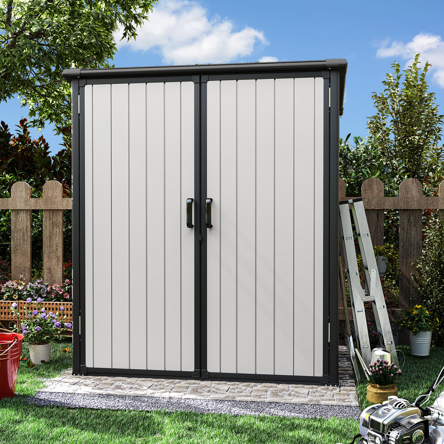JolyDale 5 Ft. W X 3 Ft. D Horizontal Storage Shed & Reviews | Wayfair