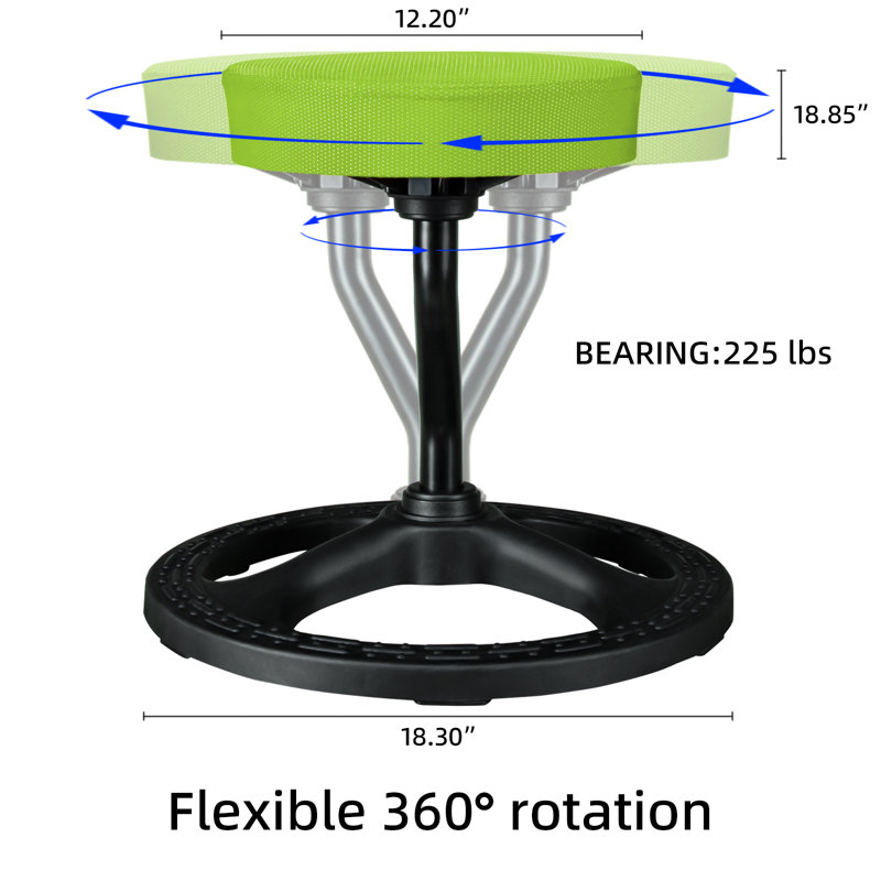 Inbox Zero Valenzuela Fitness Seat,ADHD Chair Stool for Stability ...