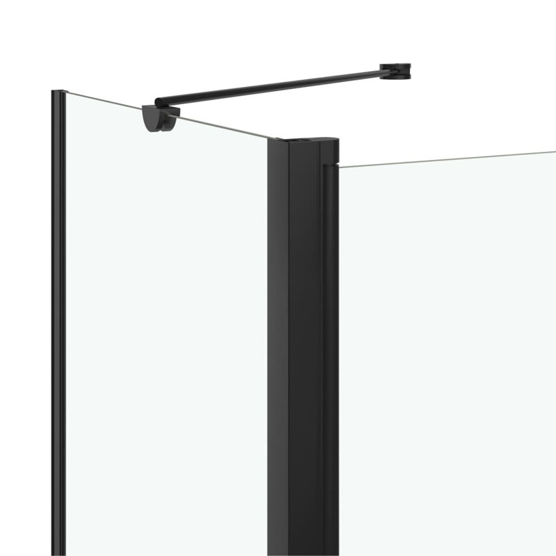 Belfry Bathroom Mulhall Straight Glass Folding Bath Screen | Wayfair.co.uk