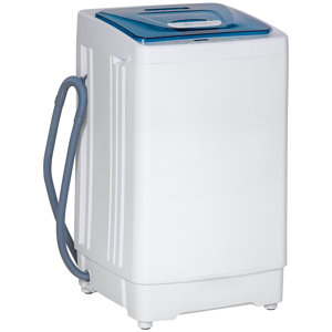 HomCom 1.38 cu. ft. Portable Washer & Dryer Combo in White | Wayfair
