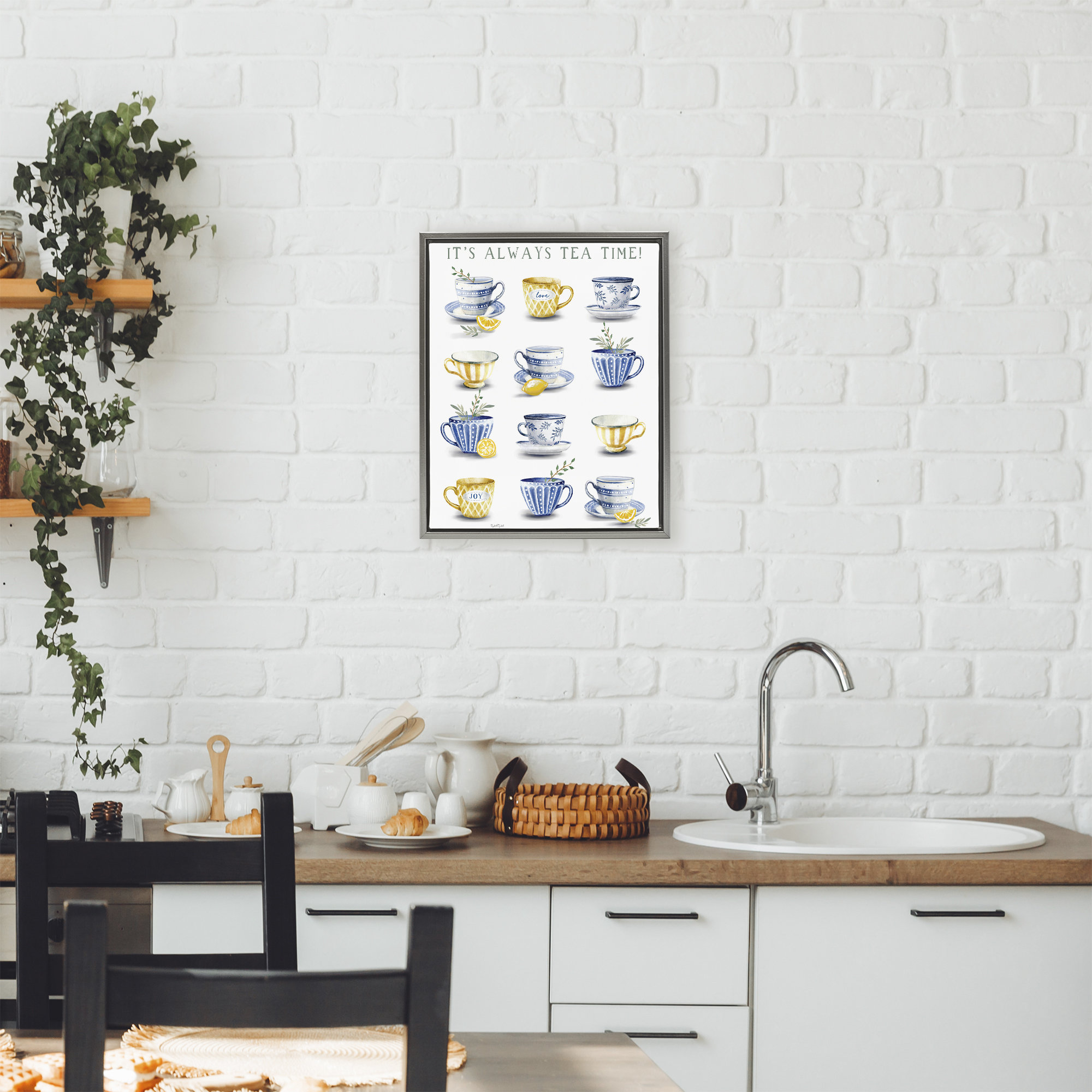Latitude Run® It's Always Tea Time Floating Frame, design by Elizabeth ...