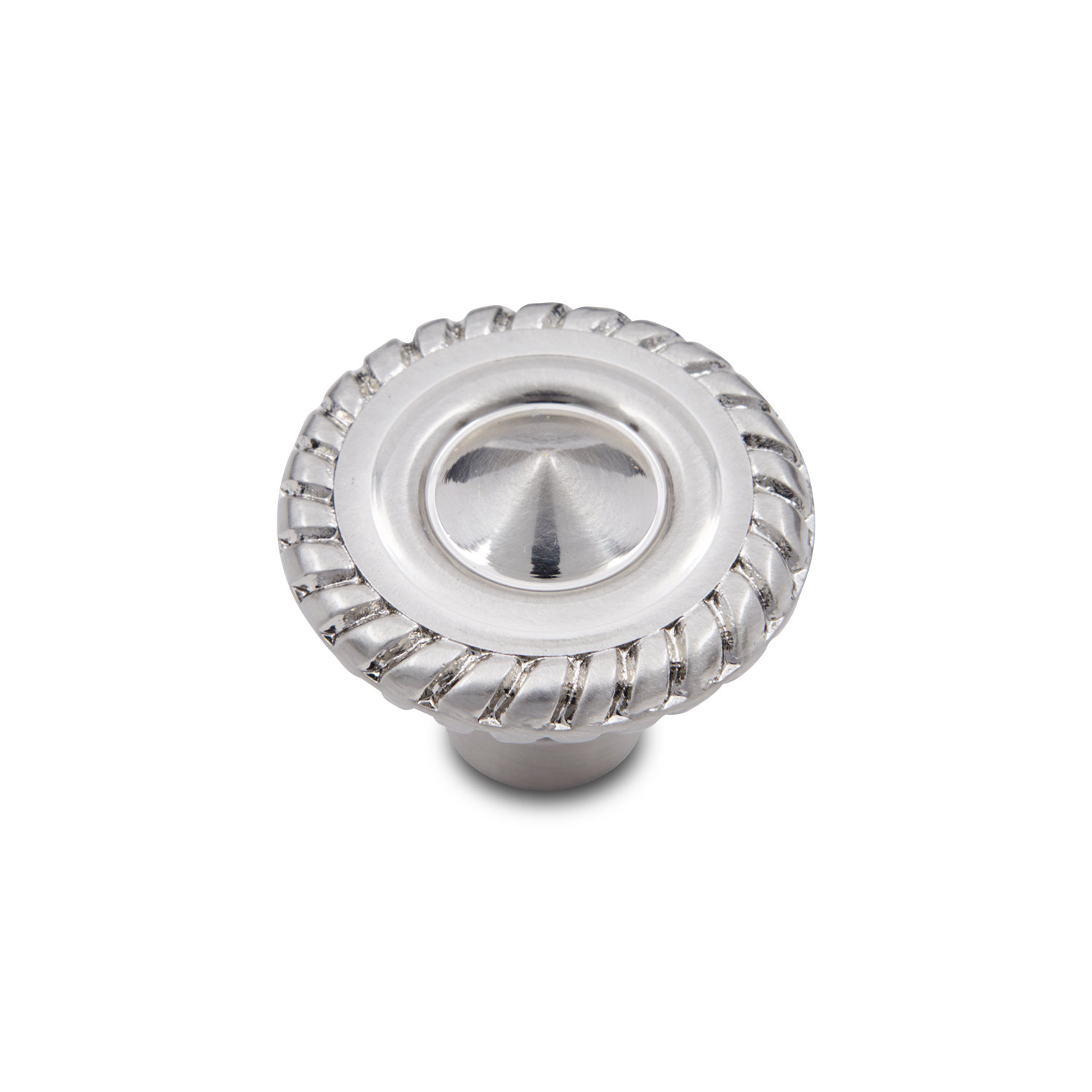 Rk International Round 1 1/4" Knob with Point and Rope Detail at Ends ...