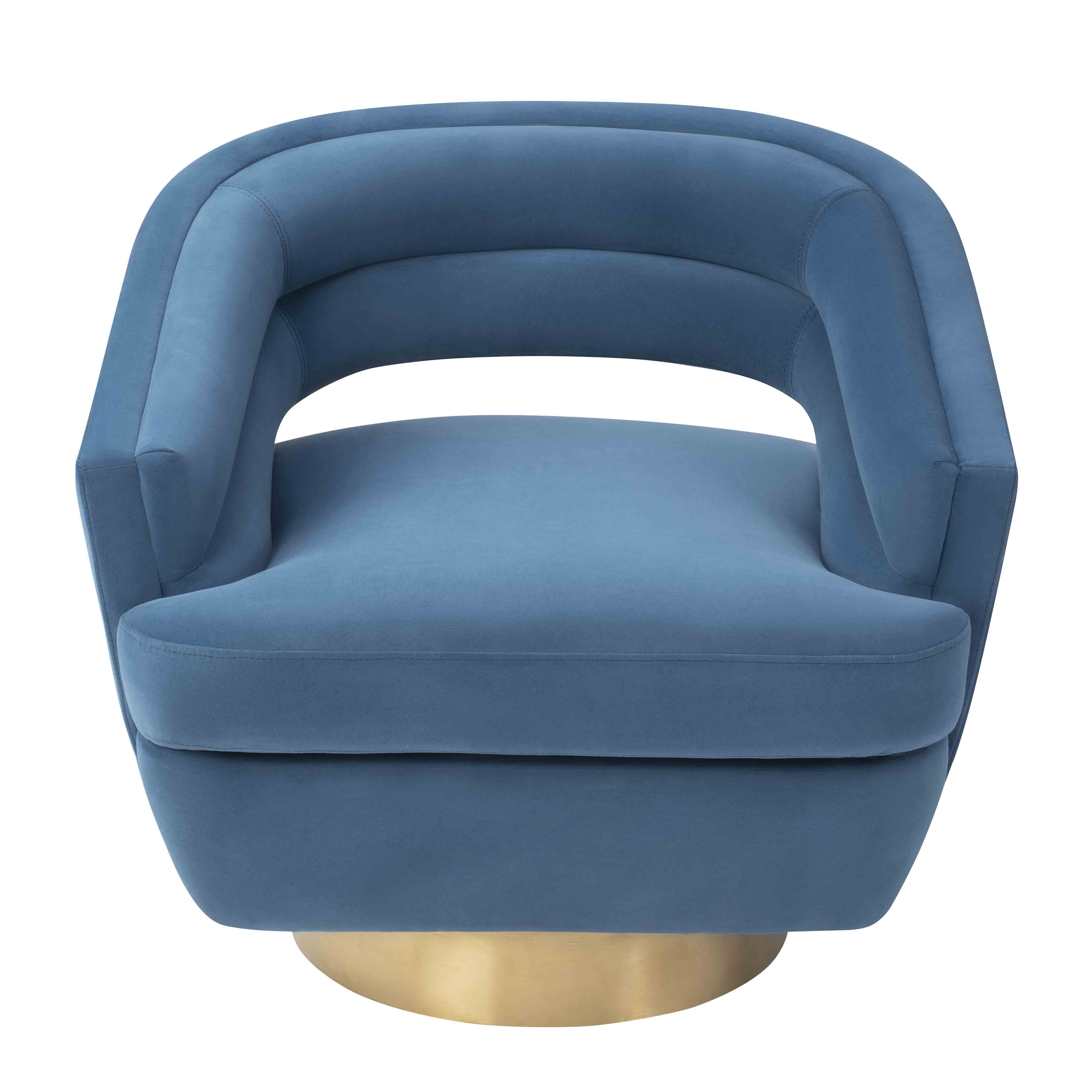 Mercer41 Fleeman 32.68" Wide Velvet Swivel Lounge Chair | Wayfair