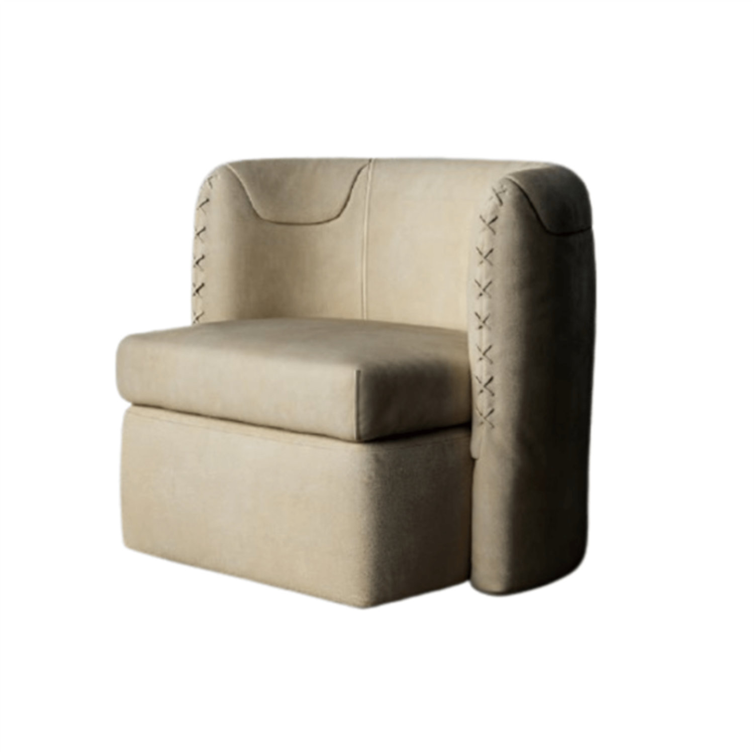 TELA Lady Botero Armchair Variable Density Polyurethane Foam Padding ...