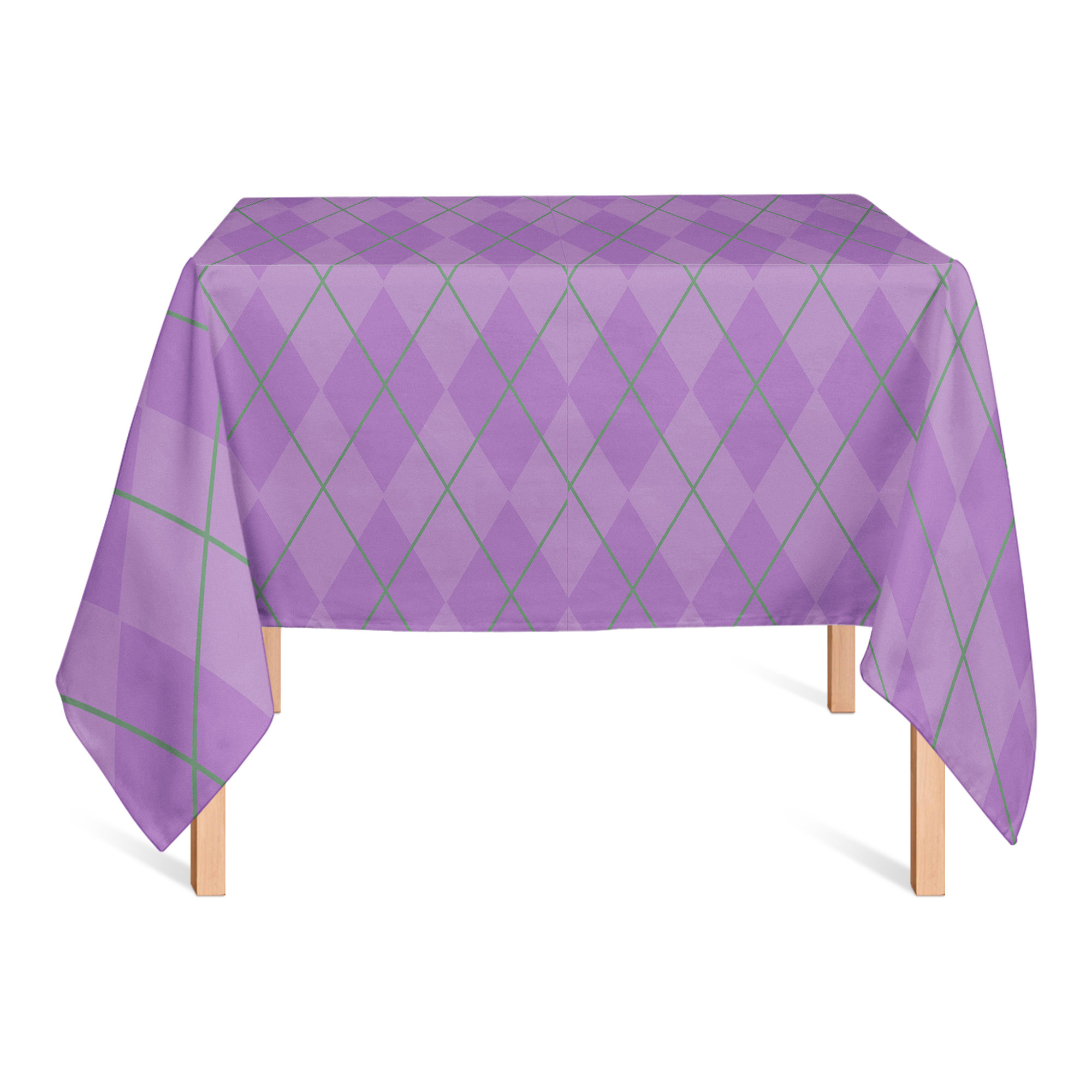 Corrigan Studio® Argyle Purple Pattern Tablecloth | Wayfair