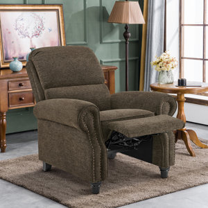 MCombo Pushback Recliner Chair, Chenille Upholstered Accent Chairs ...