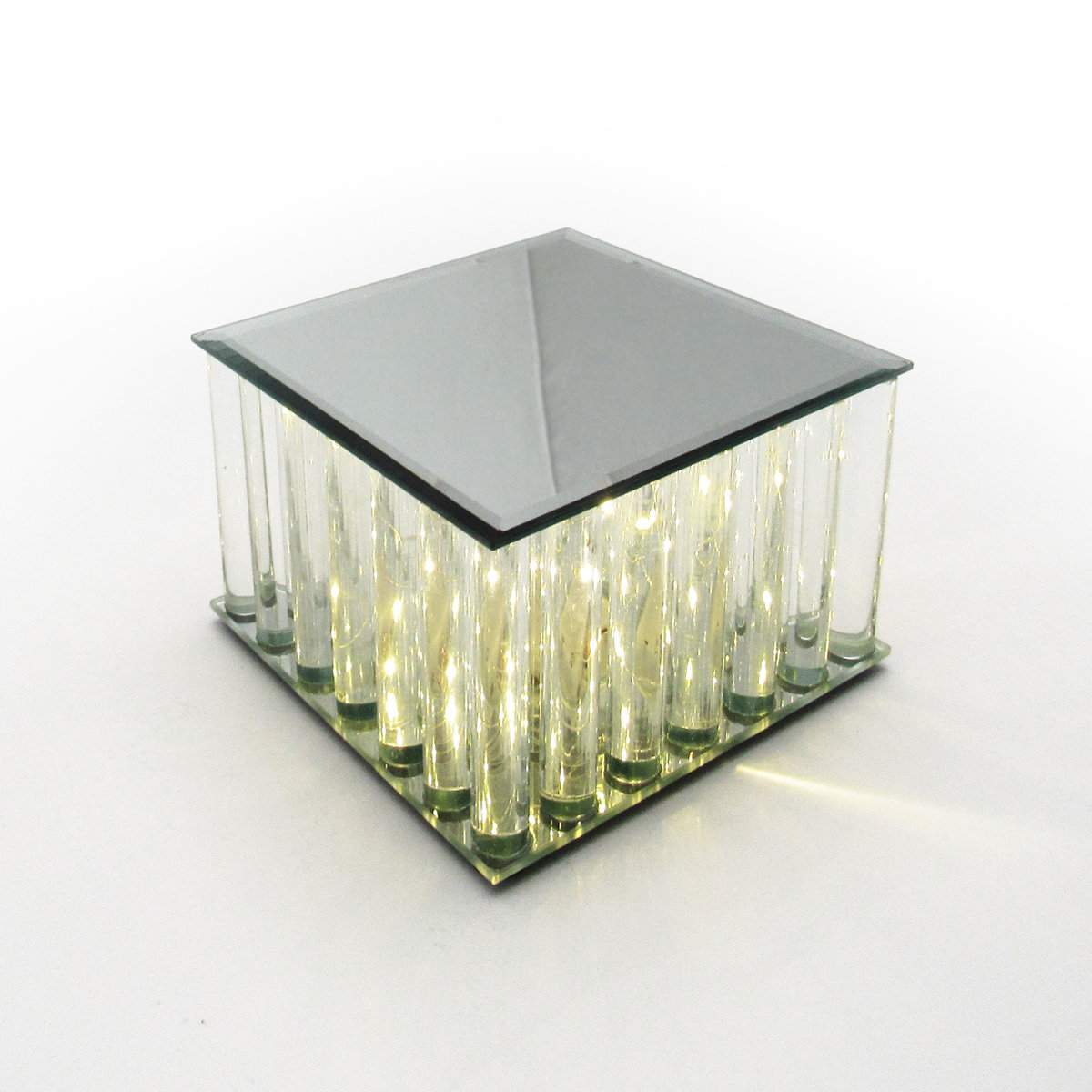 Orren Ellis Abdrahman Mirror Light Up Cake Stand | Wayfair