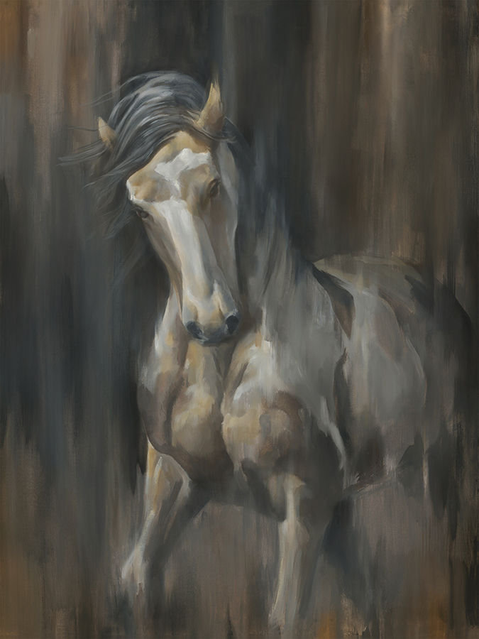 Chelsea Art Studio Richard Ryder Bacon's Horse Framed On Canvas by ...