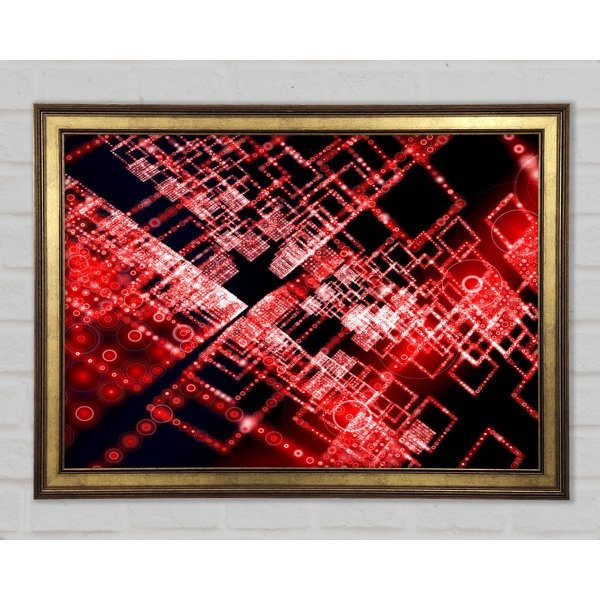 17 Stories Red City Blocks - Print | Wayfair.co.uk