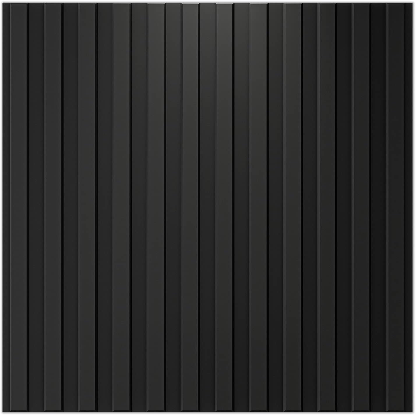 INKEDZ Slat Wall Panel, 3D Fluted Textured Panel 12-Tile 19.7 x 19.7in ...