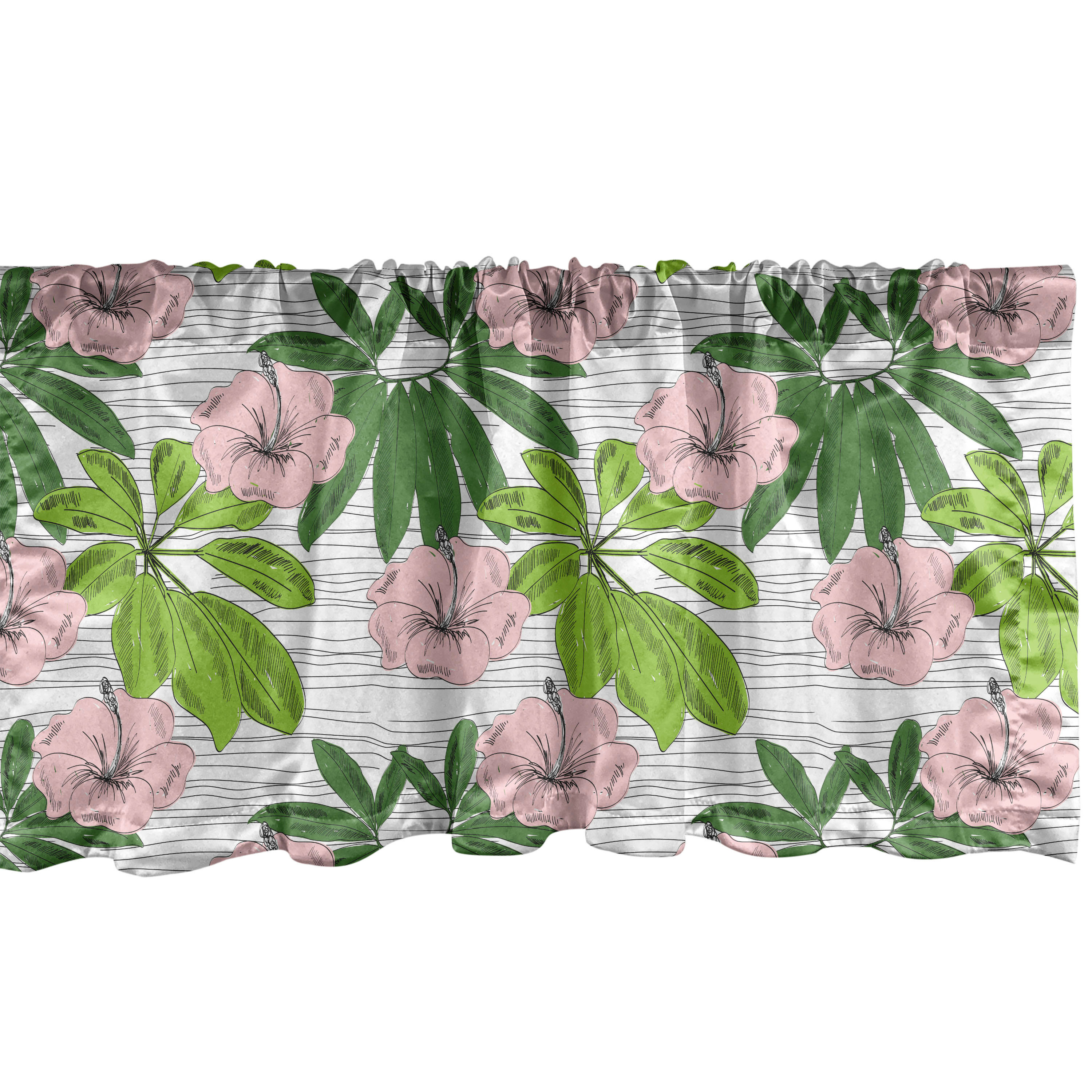 Ambesonne Pine Tree Valance Pack of 2 Spruce Autumnal Forest Brown ...