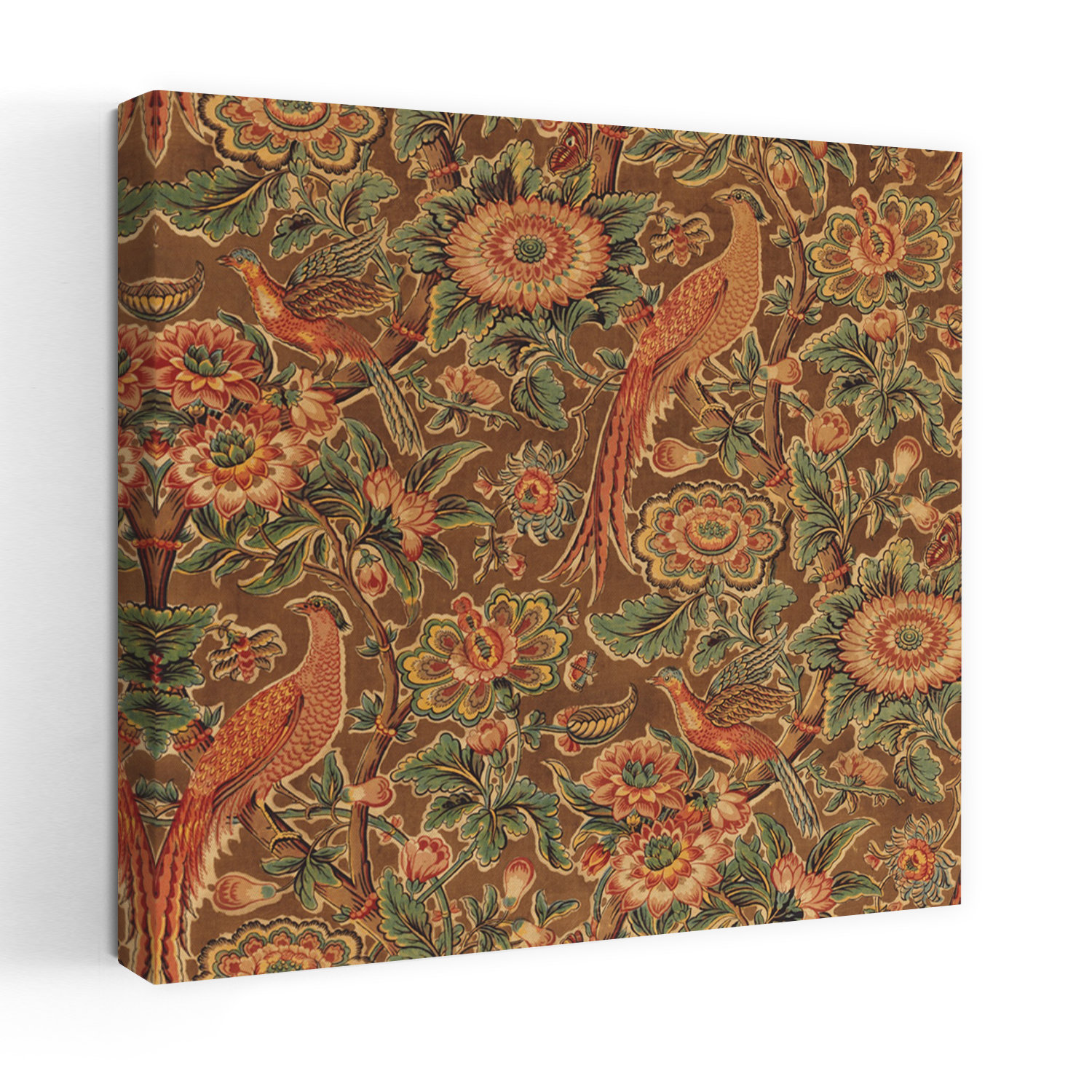 Astoria Grand Textile Pattern Iii Vintage Floral Pattern Art | Wayfair
