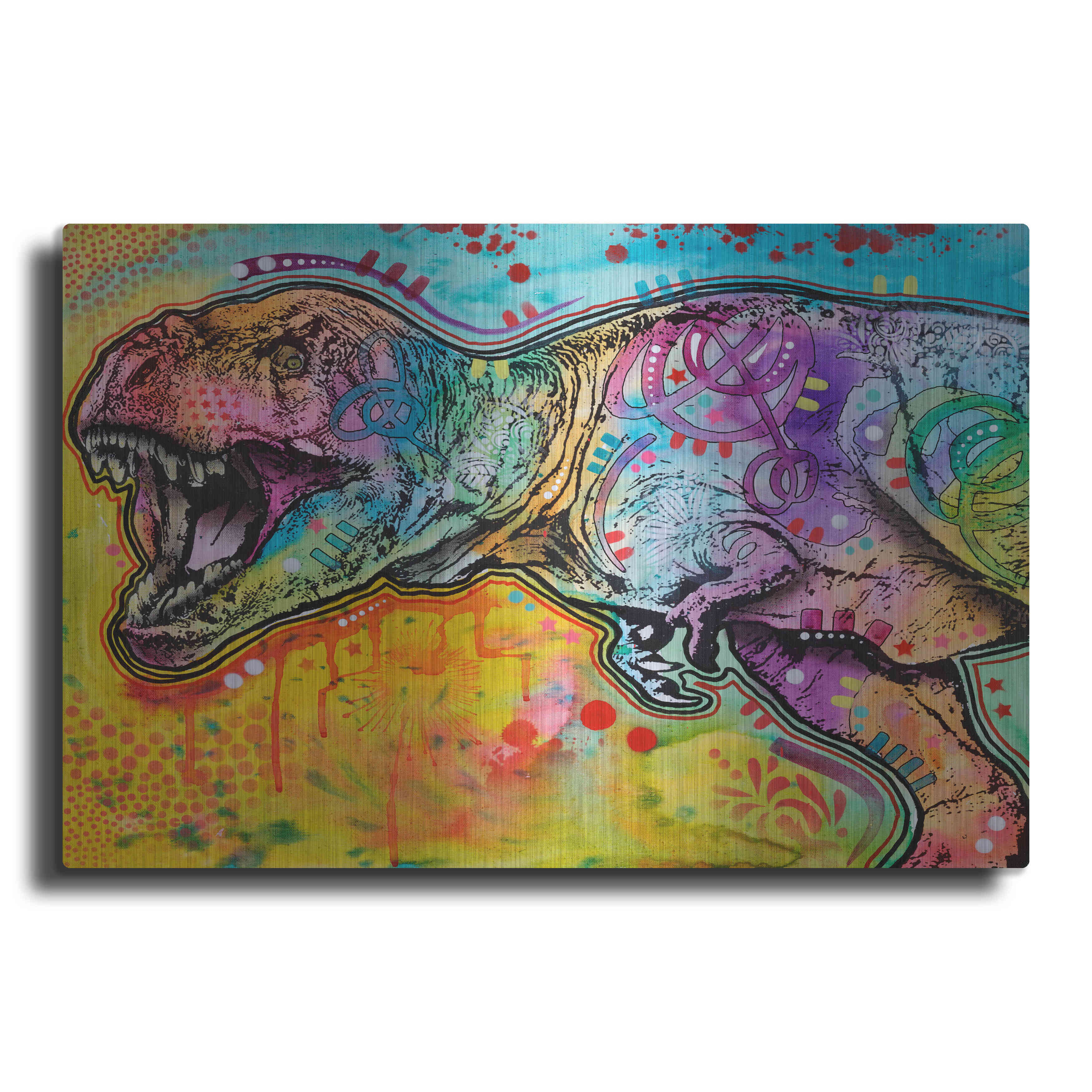 Trinx T Rex 2 by Dean Russo - Unframed Graphic Art on Metal | Wayfair