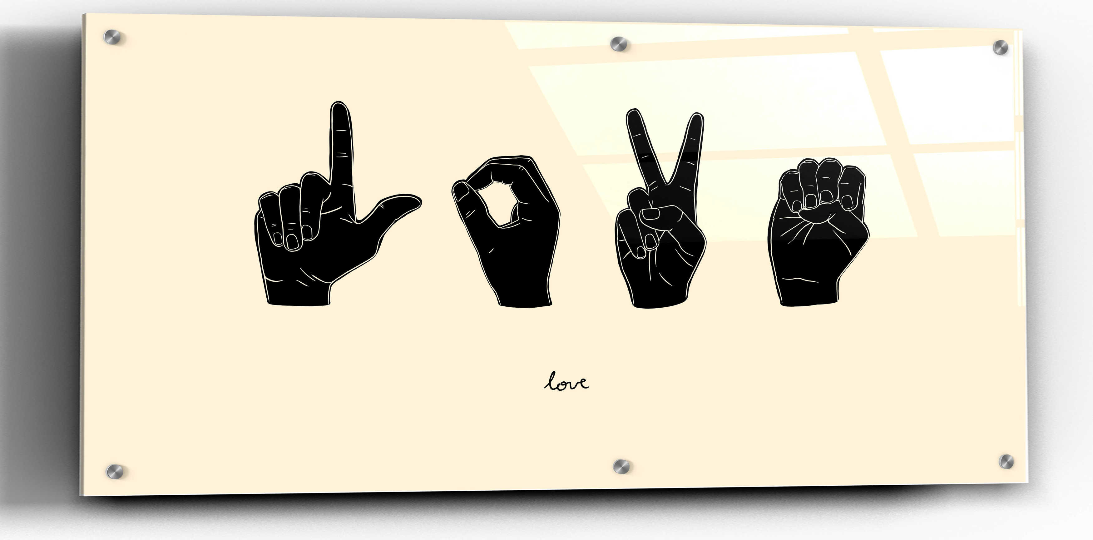 Trinx " Sign Language IV " by Emma Scarvey - Wayfair Canada