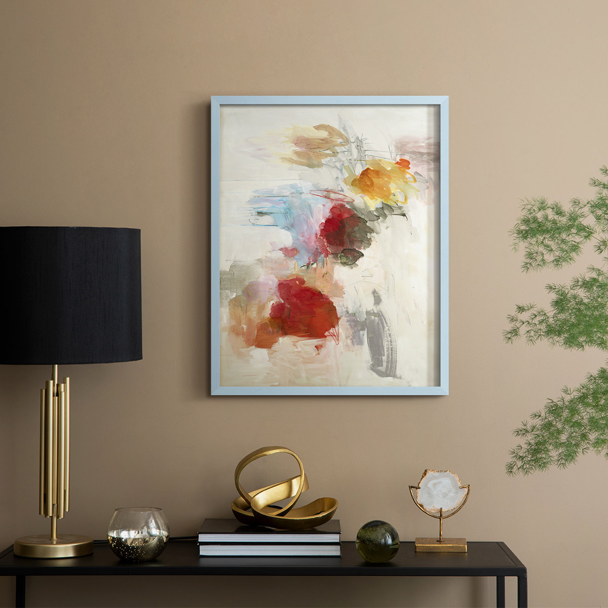 Winston Porter Boundless II Framed Print Framed Print - Solid Wood ...