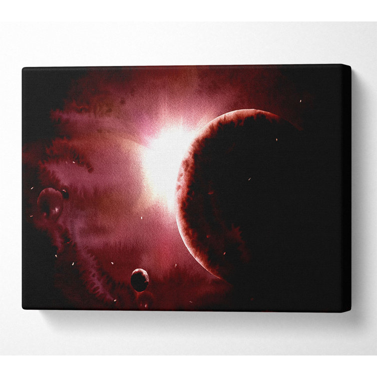 17 Stories Eclipse Of The Red Planet - Wrapped Canvas Art Prints ...
