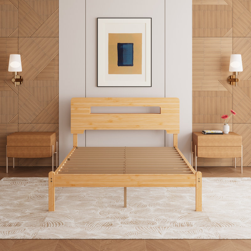 high bamboo bed frame