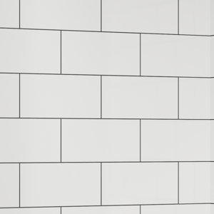 Avora Bath 12x6 Tile White Shower System with Molded Seat with Silver ...