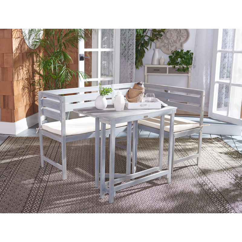 Gracie Oaks Vana 4 - Person Outdoor Seating Group with Cushions ...