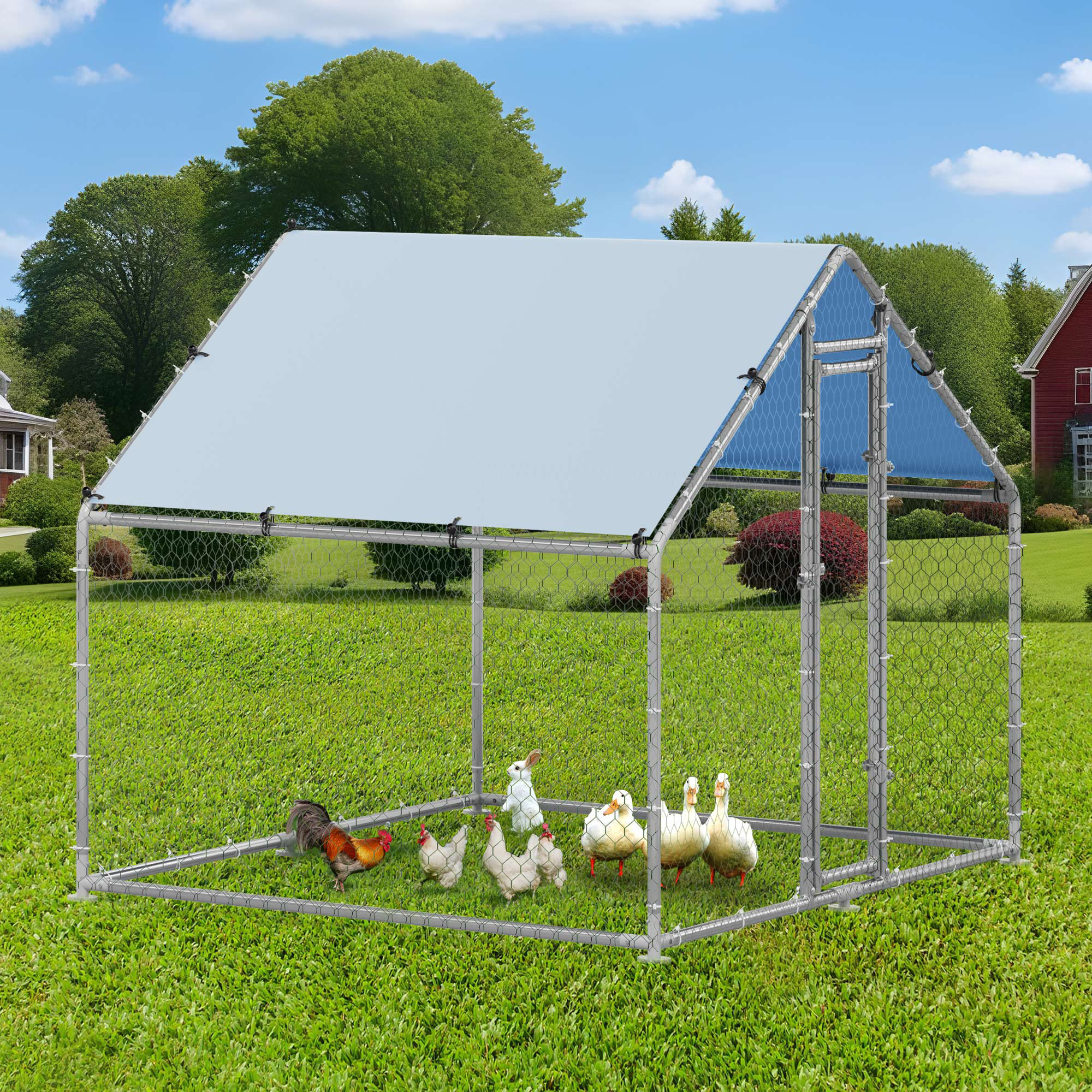 Tucker Murphy Pet™ Gela Chicken Coop with Chicken Run | Wayfair