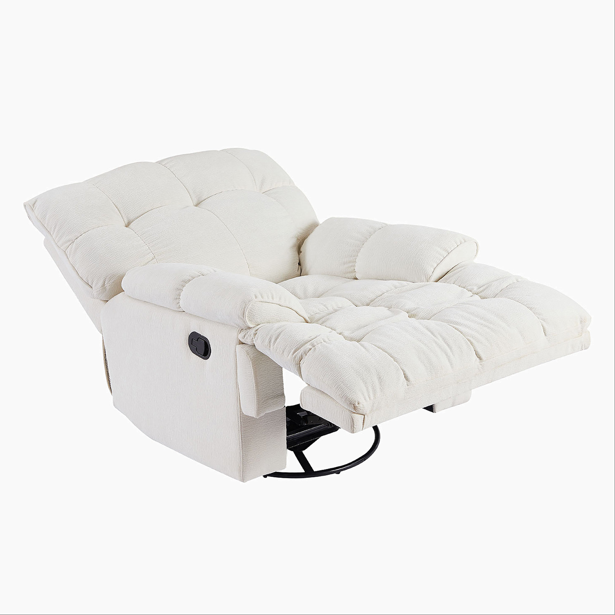 Latitude Run® Ergonomic Glider 360 Degree Swivel Chair, Overstuffed ...