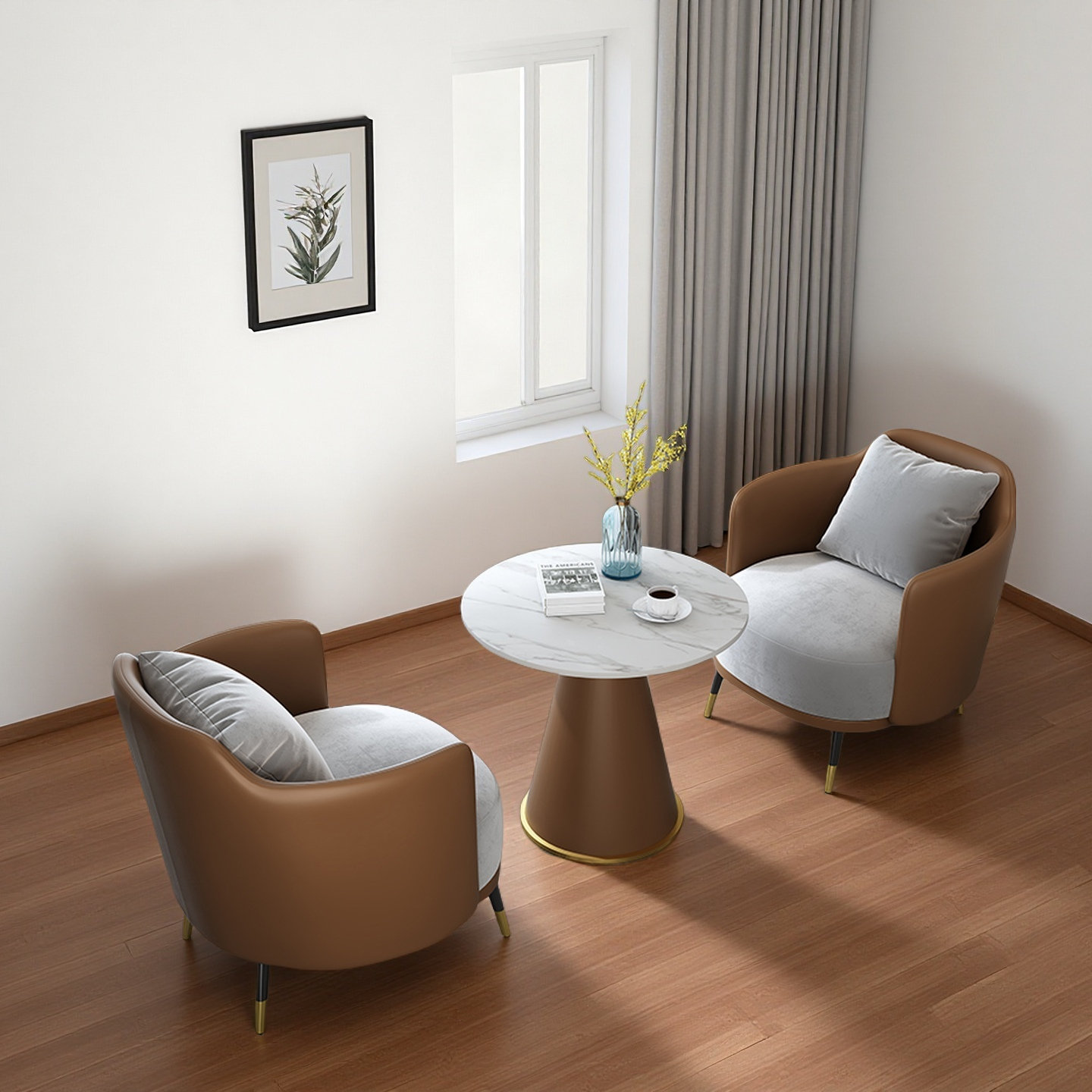 Lingxis Reception desk and chair set - Wayfair Canada