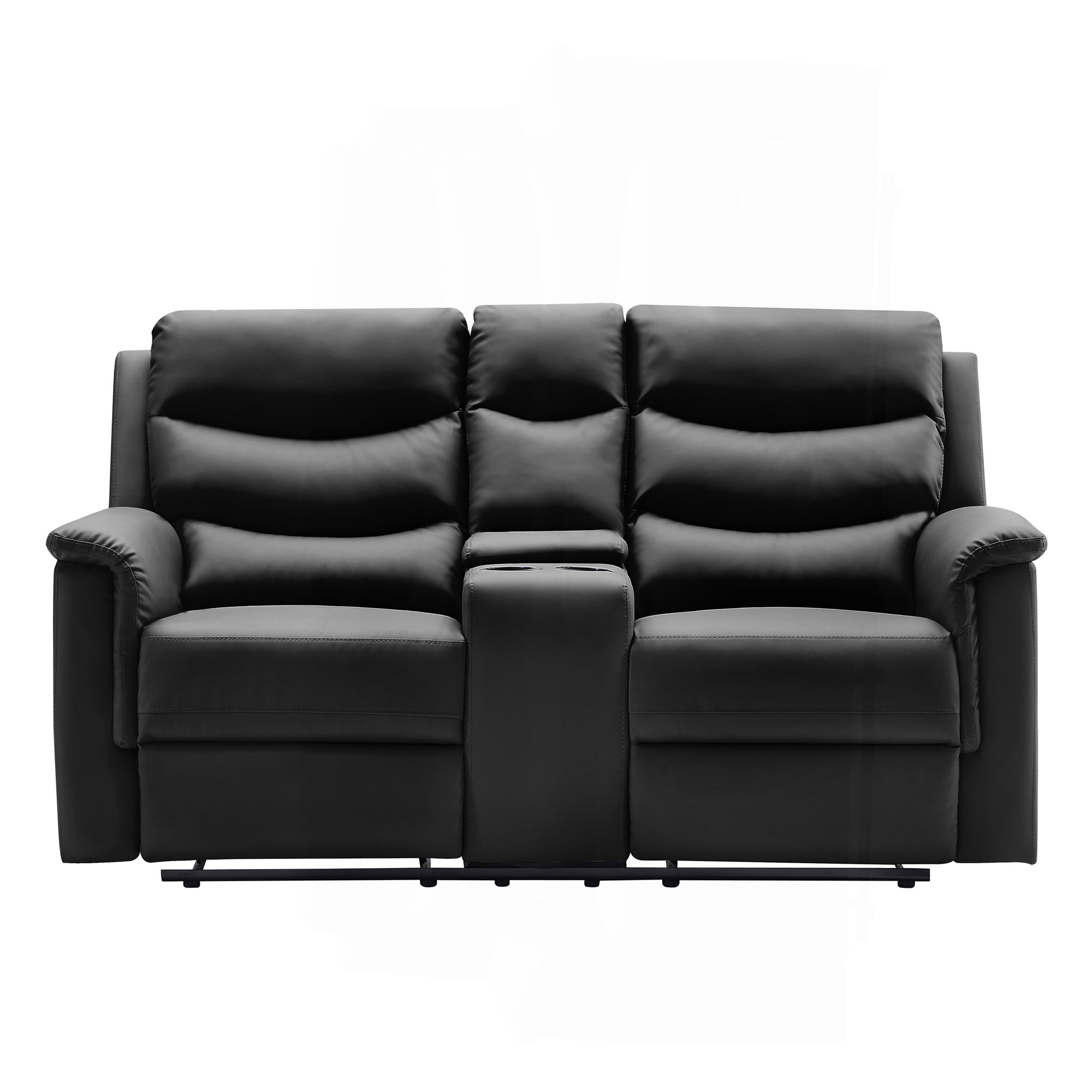 Corrigan Studio 2-SEATER MOTION SOFA BLACK PU - Wayfair Canada
