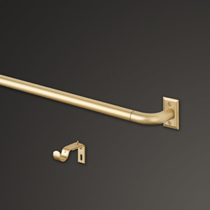 Mode Room Darkening Collection 1 in Diameter Blackout Curtain Rod Set ...