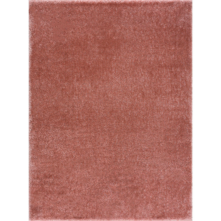 Mercer41 Gehlbach Performance Pink Plush Pile Area Rug & Reviews | Wayfair