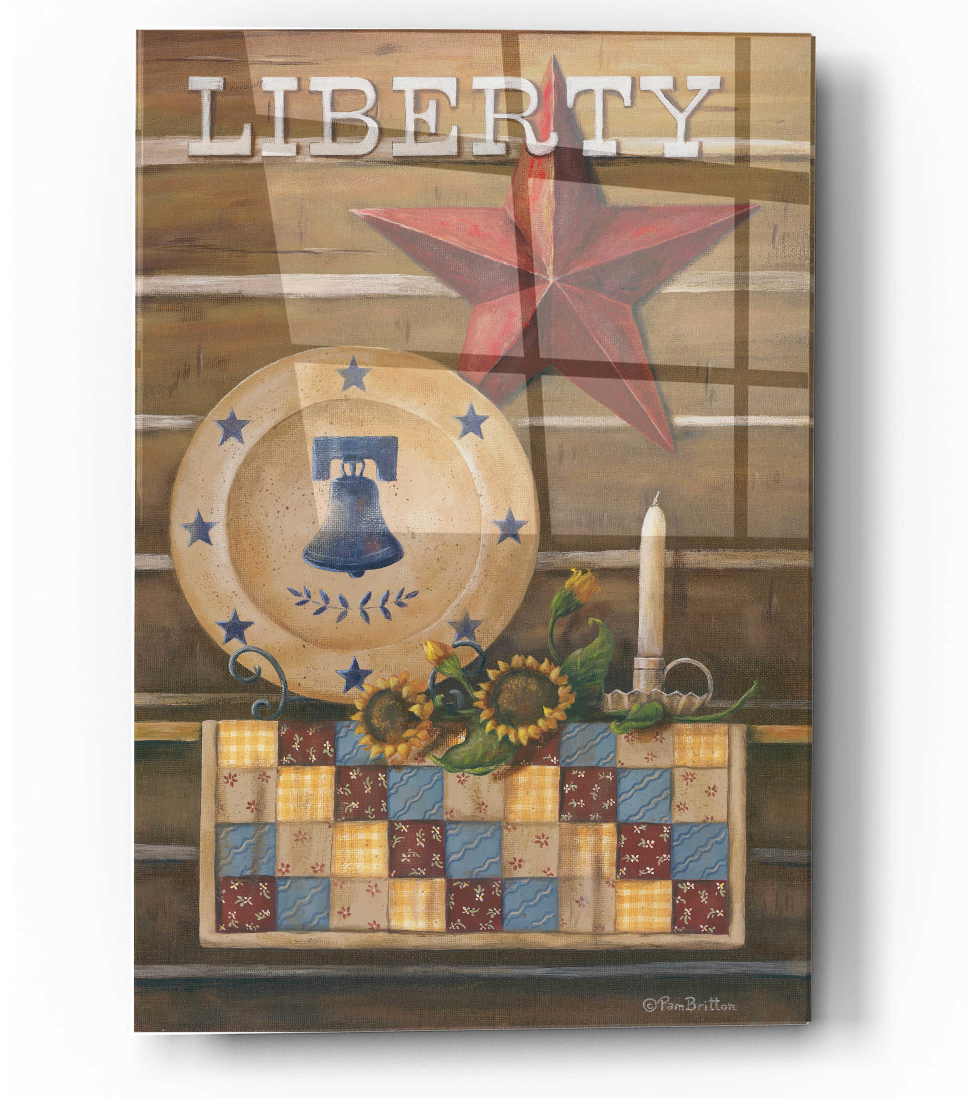 Trinx Epic Art 'Liberty' By Pam Britton, Acrylic Glass W Liberty by ...