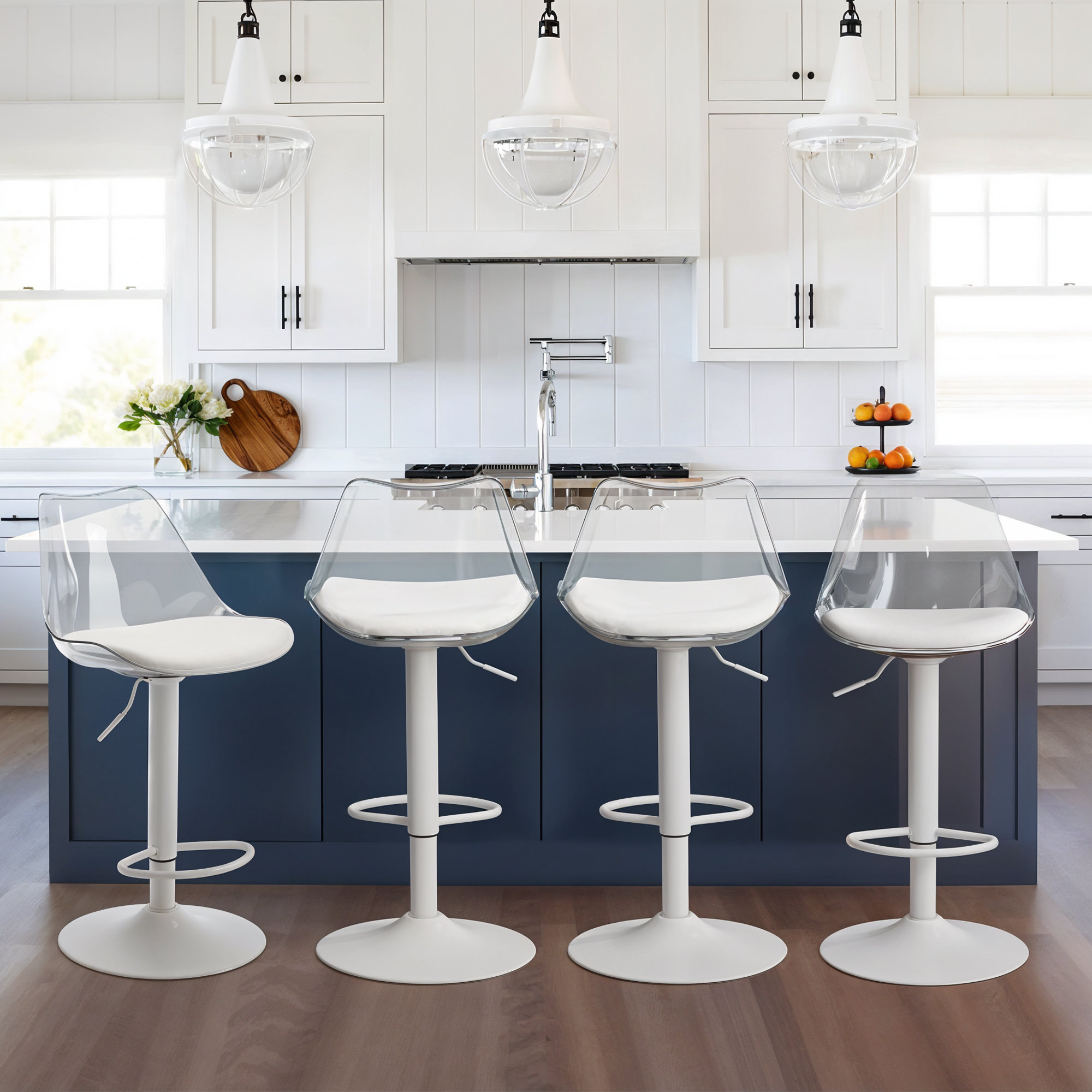 Corrigan Studio® Swivel Upholstered Adjustable Height Counter Stool ...